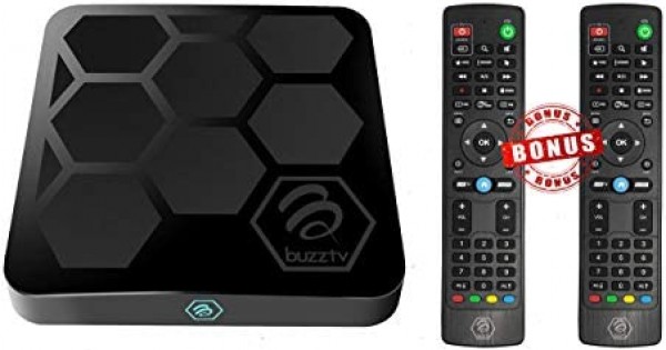 BuzzTV XRS4000-4GB RAM 32GB Storage Dual Band WiFi + Free Extra Remote