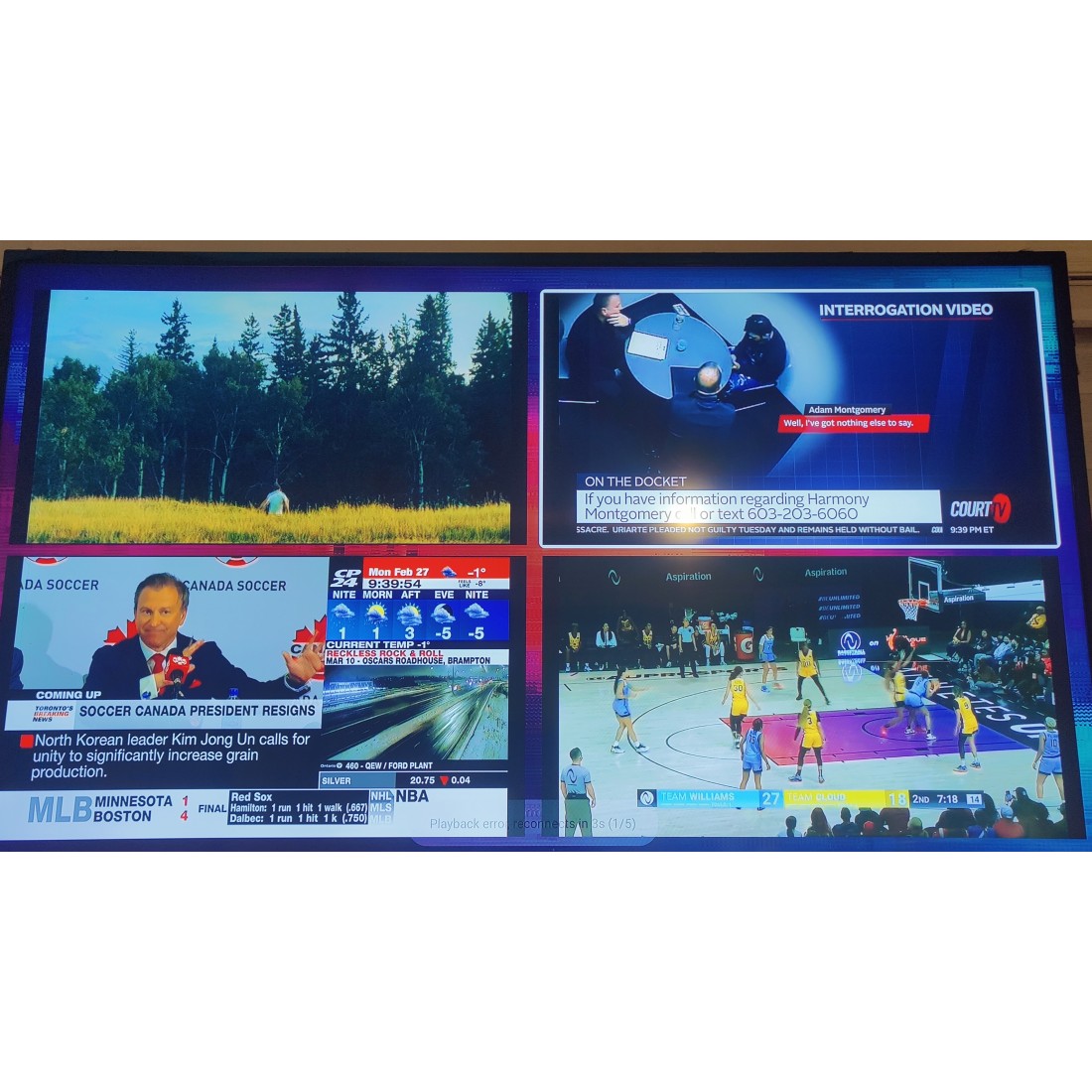 MULTIPLE SPLIT IPTV SCREENS | 4 LINES IPTV CONNECTIONS | MULTIVIEW IPTV ...